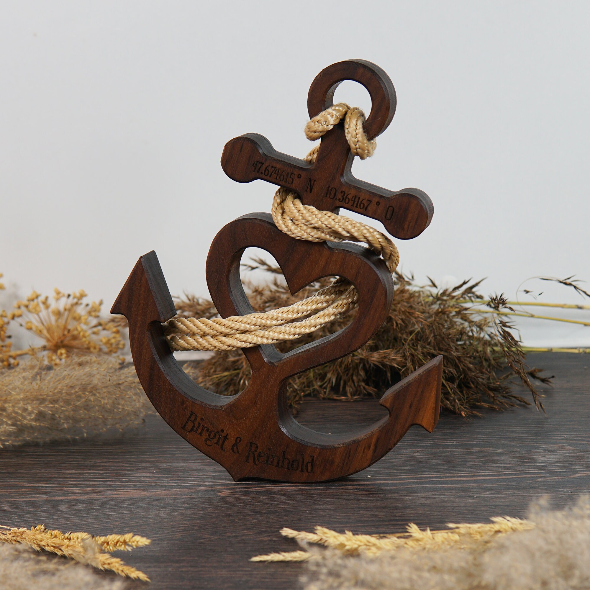 Personalized Anchor With Heart as a Housewarming Gift for Couples or ...
