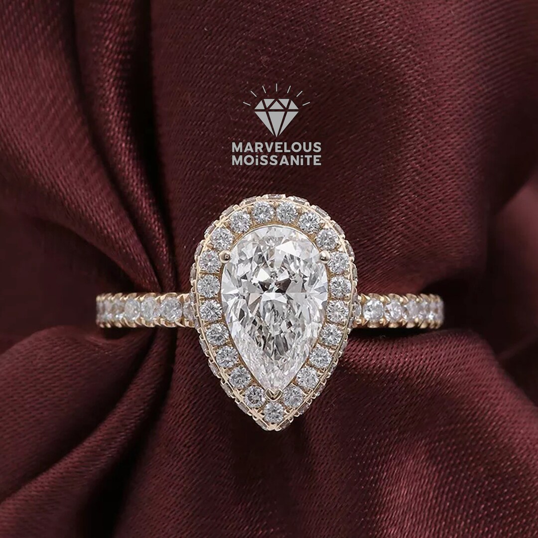 Halo With Hidden Halo 3/4 Eternity Basket Set Anniversary Ring, Amazing ...