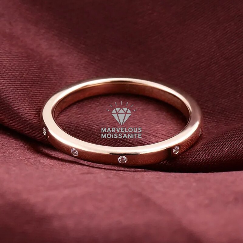 Flush Set Ring - Etsy