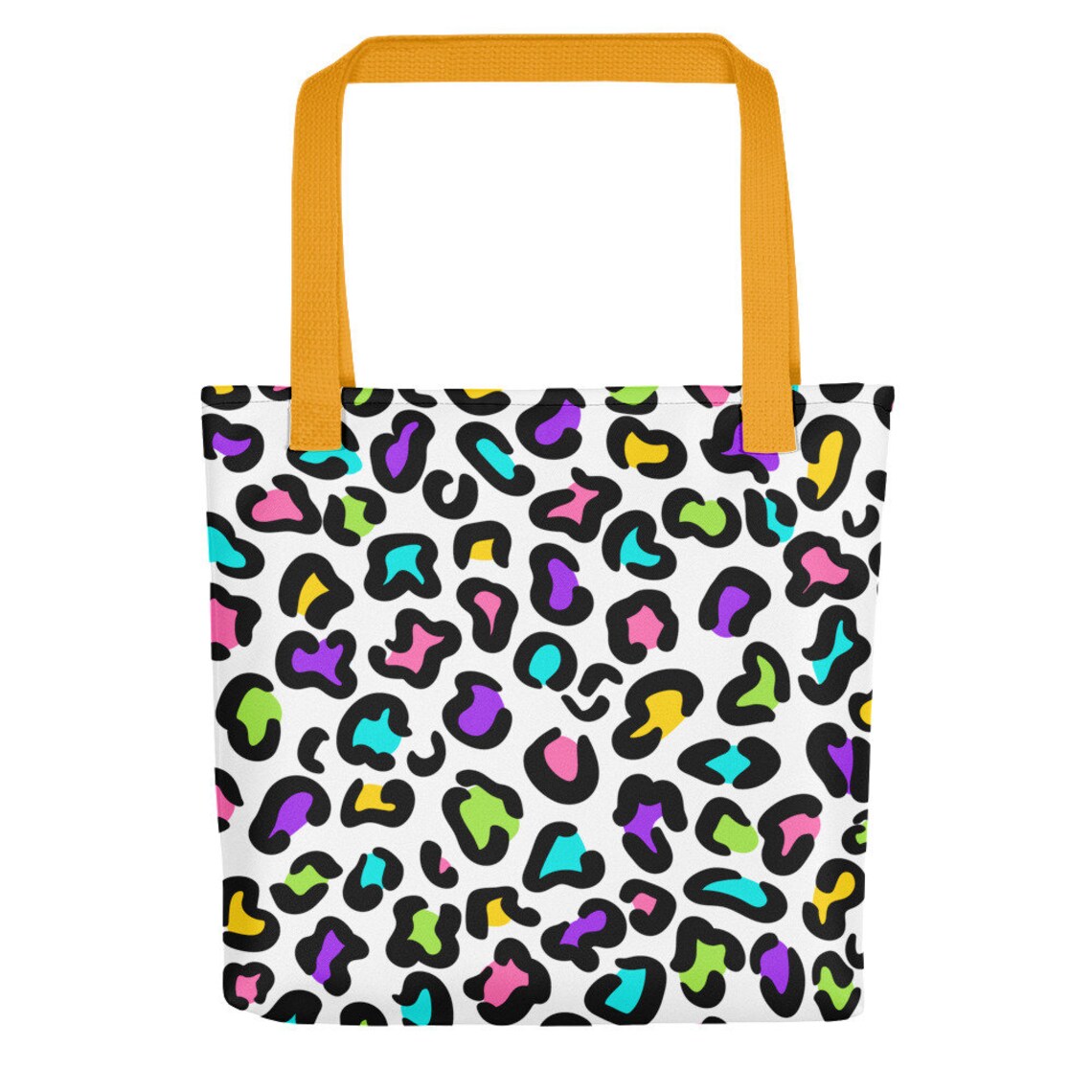 Multi Colored Leopard Tote Bag - Etsy
