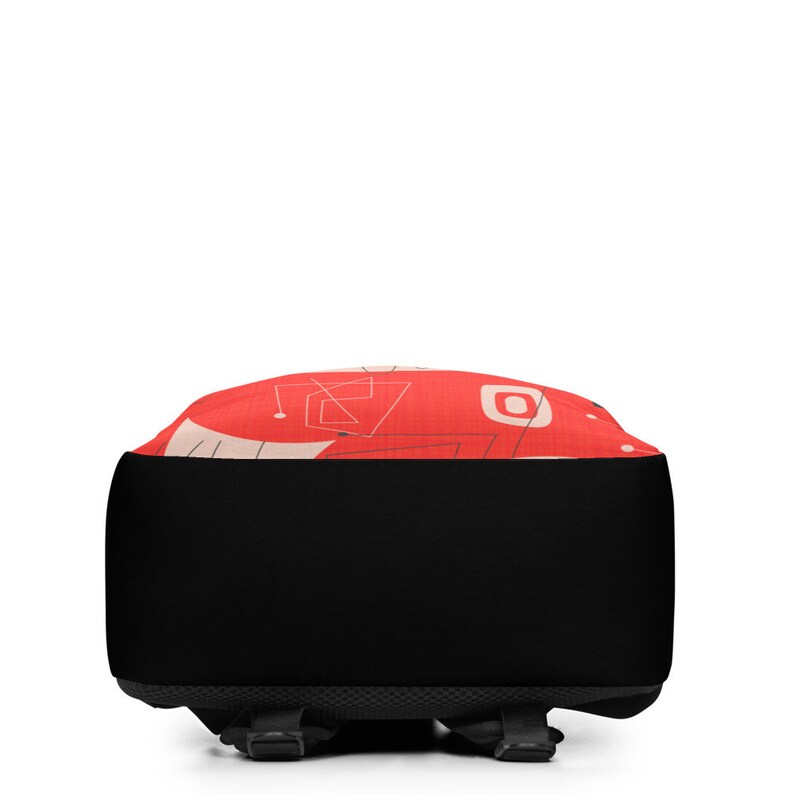 Really Red Mid-century Modern Minimalist Backpack - Etsy