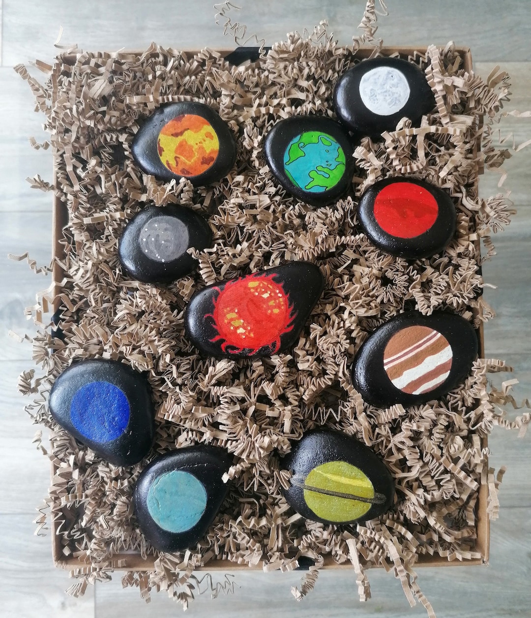 Solar System Stones - Planet Stones - Space Themed Story Stones ...