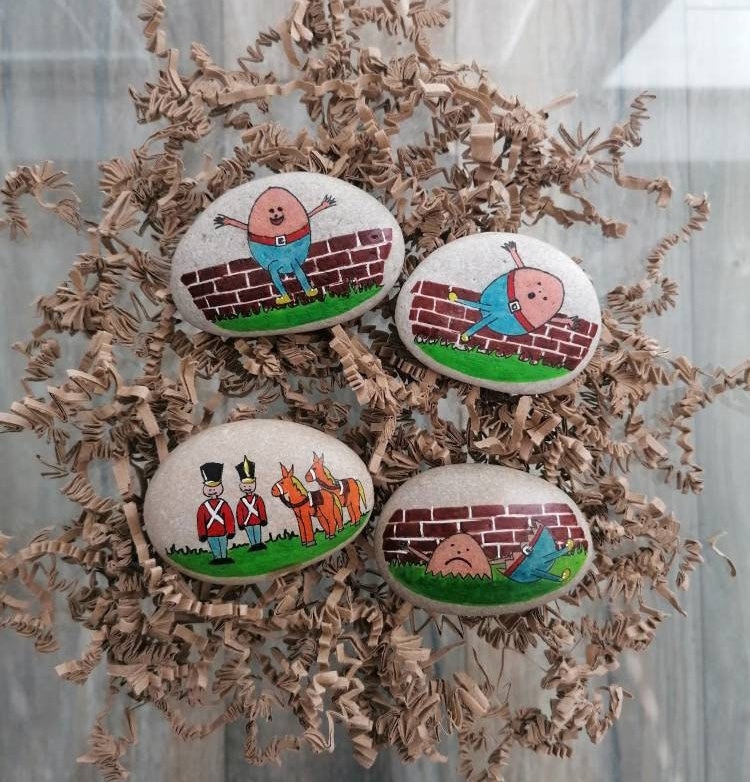 Nursery Rhyme Story Stones - Song Stones - Incy Wincy Spider - Hey ...