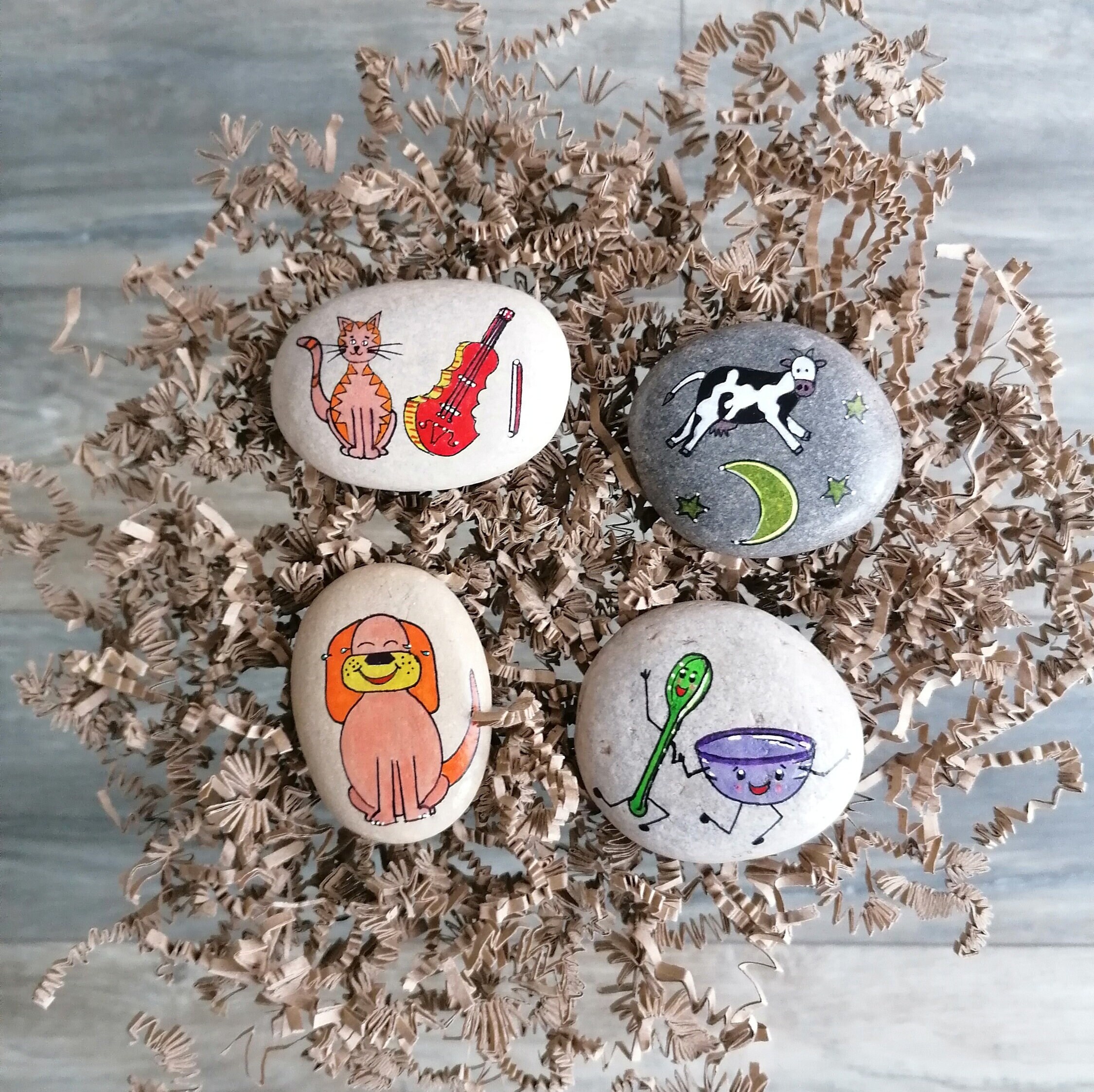 Nursery Rhyme Story Stones Song Stones Incy Wincy Spider - Etsy UK