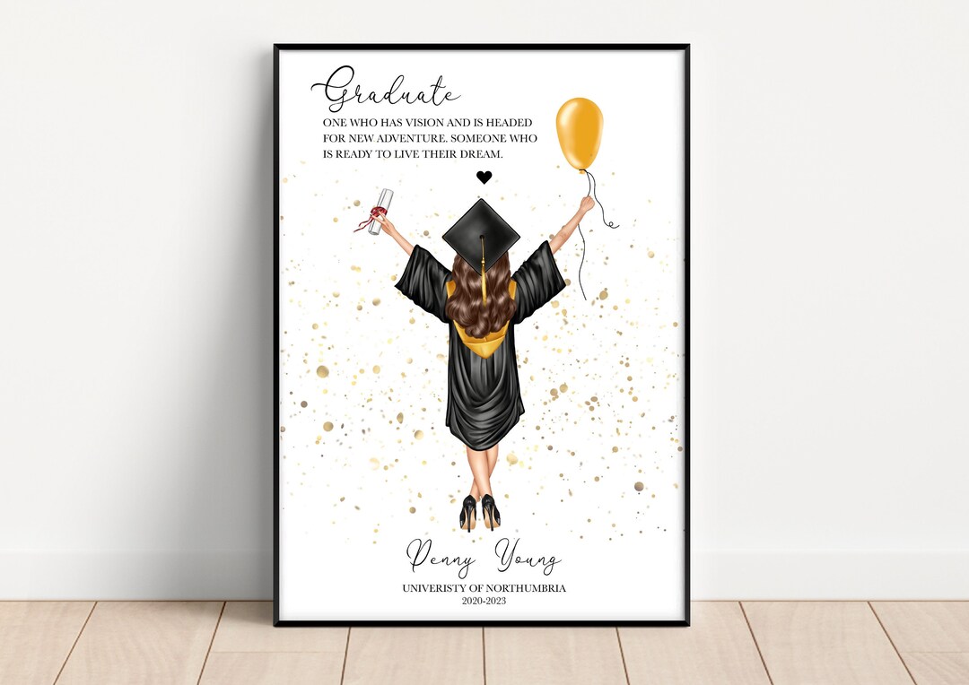 Graduation Print, Graduation Gift, Personalised Graduation Print ...