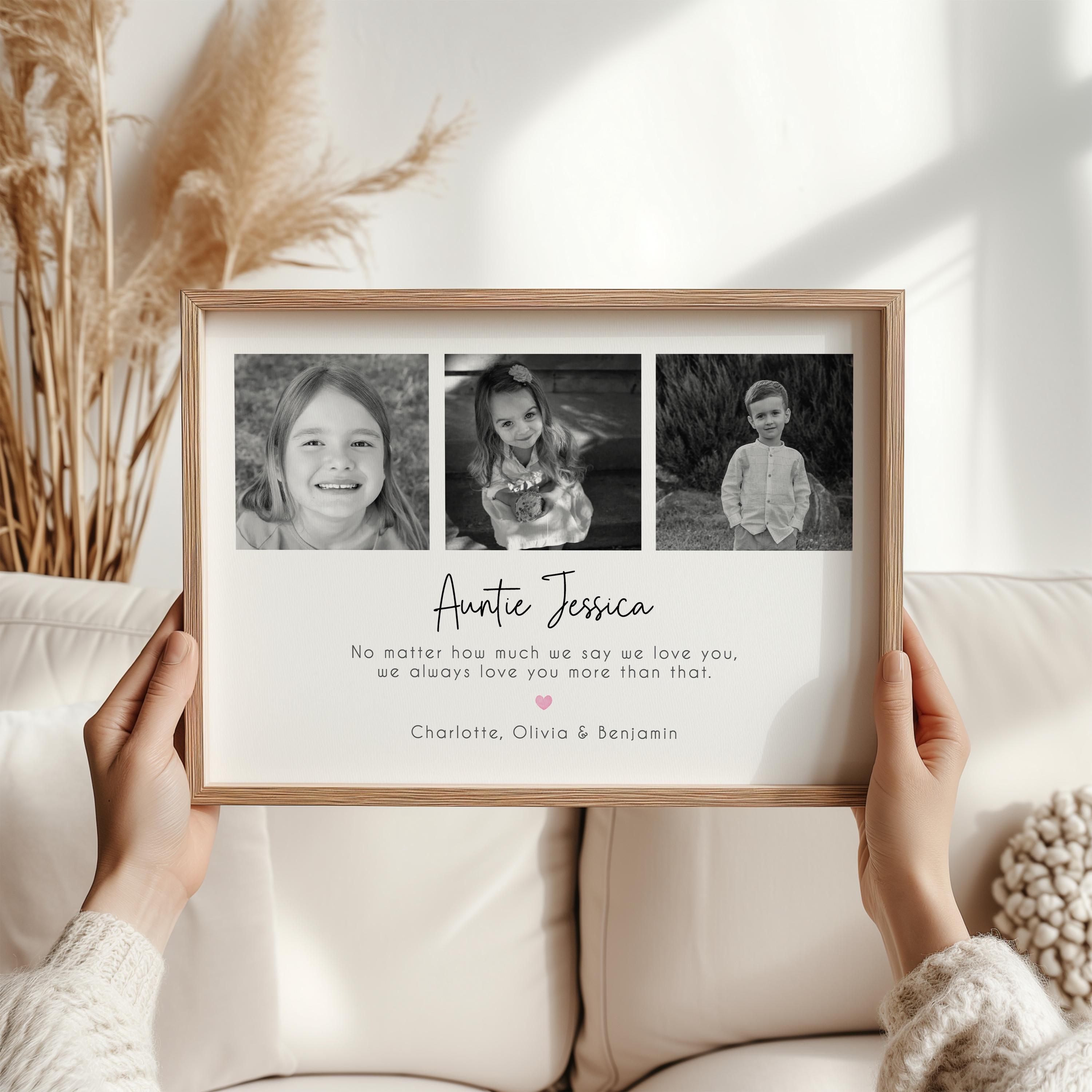 Personalised Print for Auntie - Print for Aunt, Auntie Christmas Gift ...