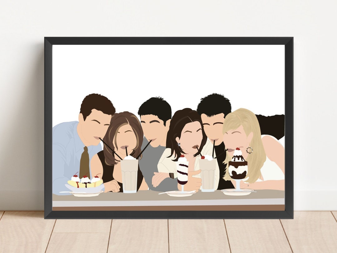 Friends Print, Friends Tv Show, Best Friend Gift, Friends Personalised ...