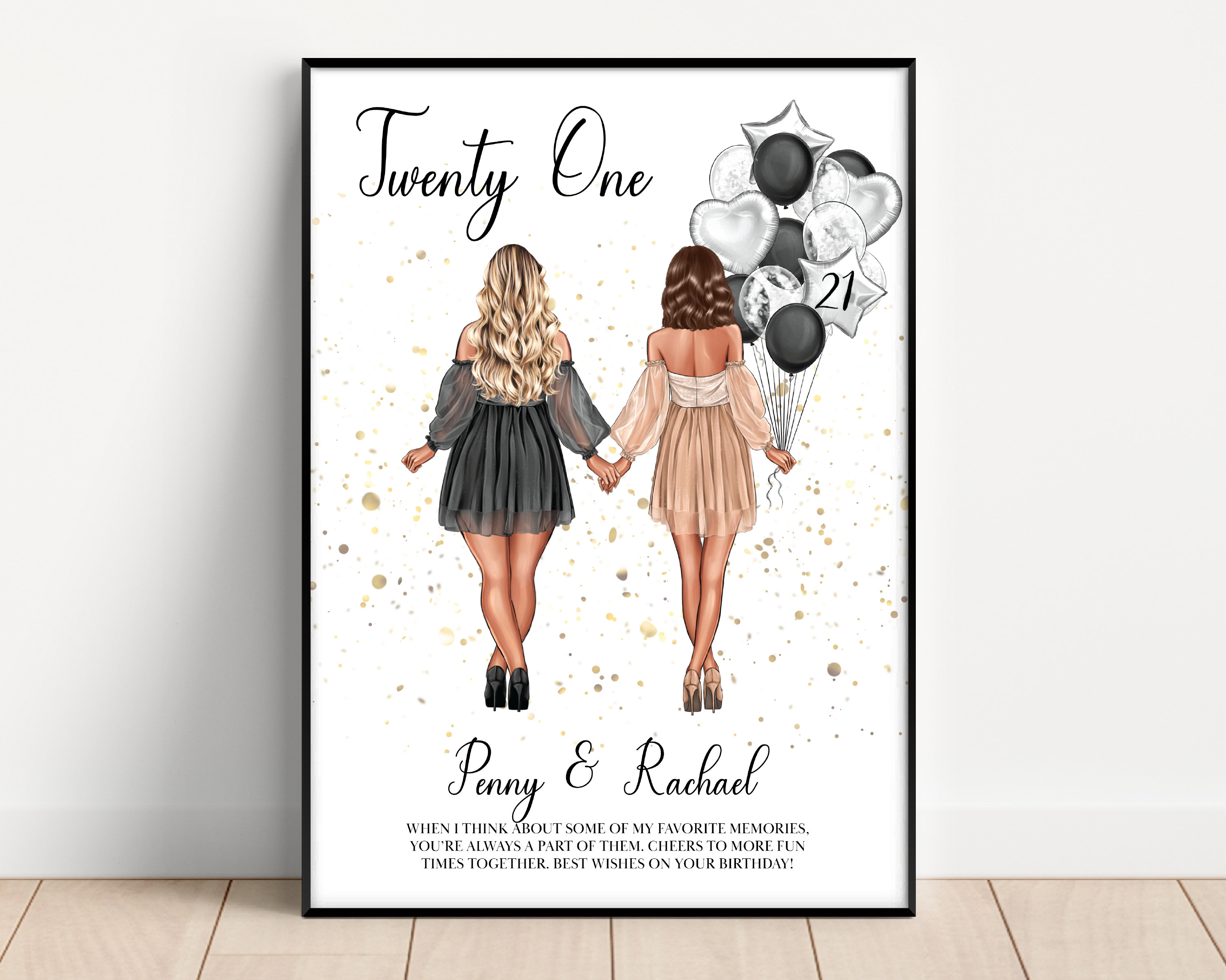 21st Birthday Gift for Her Best Friend Present 21st Birthday - Etsy UK