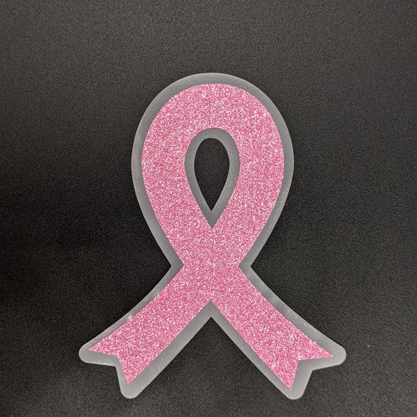 Pink Ribbon Decal - Etsy