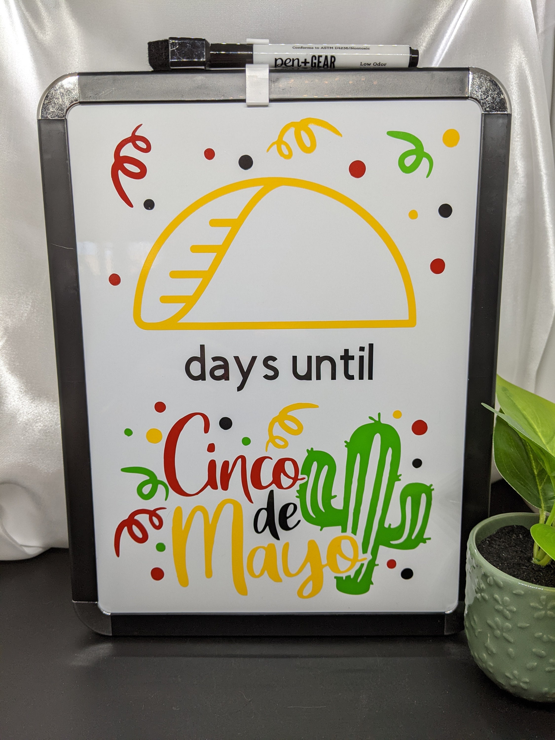 Cinco De Mayo Countdown | Days Until Cinco De Mayo | Magnetic Board - Etsy