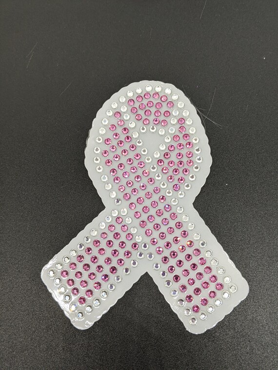 Rhinestone Breast Cancer Decal Breast Cancer Pink Ribbon - Etsy