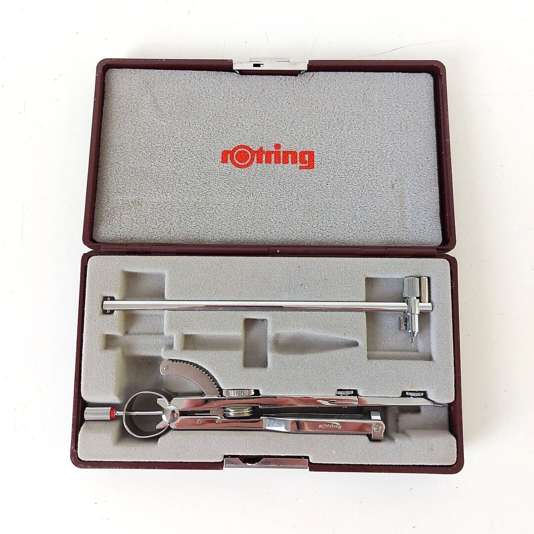 Vintage ROTRING Master Bow Compass Germany Cca 1970s INCOMPLETE - Etsy