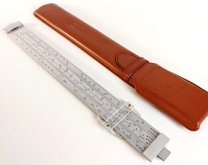 Vintage Slide Rule Aluminum Metal REISS 3223 Made in Germany 1960s - Etsy