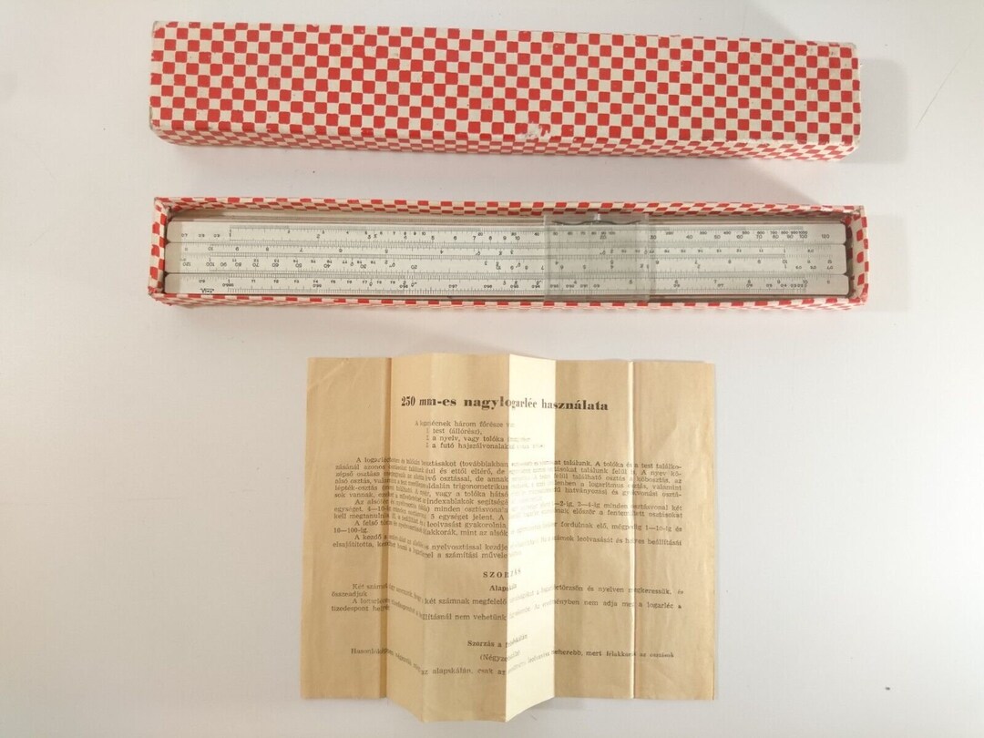 Vintage Wooden Slide Rule LOGAR Thermotechn. 2512 1950s Hungary - Etsy