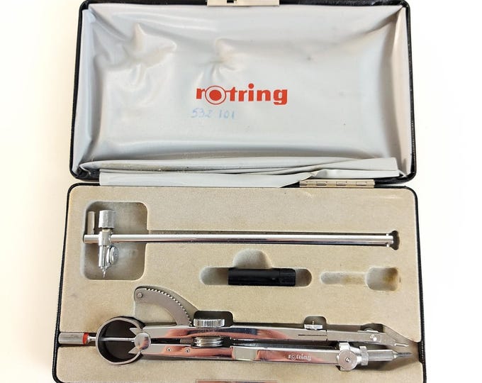 Vintage Rotring Drafting Compass Set for Technical Drawing - Germany ...
