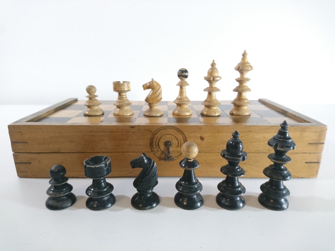 Antique Chess Set Vienna Coffee House 1920s KH 7.5cm 2.9 - Etsy