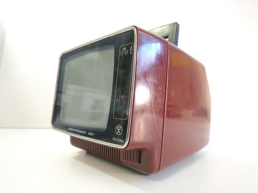 Vintage Soviet Mini CRT Television Space Age Design USSR 1980s - Etsy