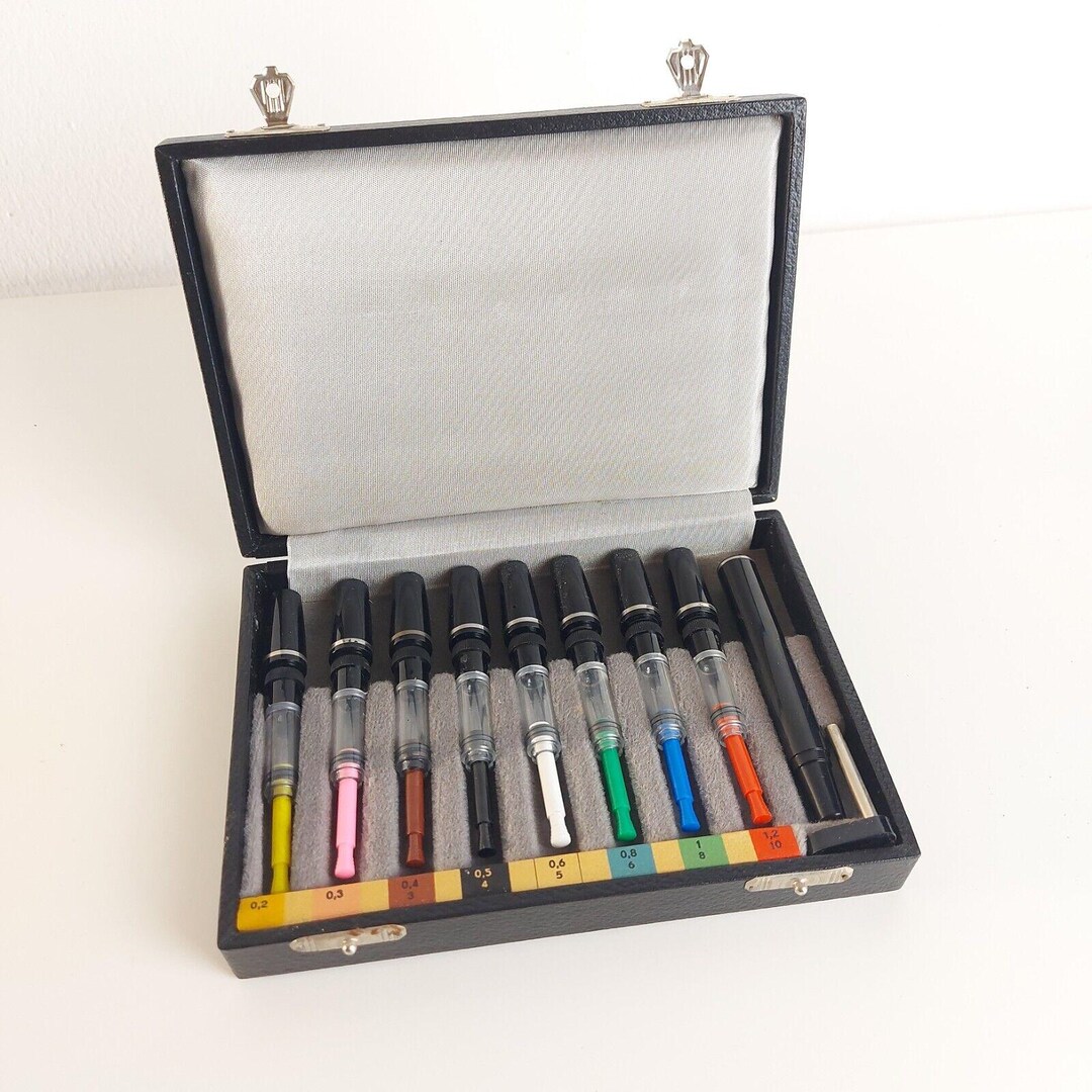 Vintage Technical Drafting Pen Set CLEO SKRIBENT Germany Top Condition ...