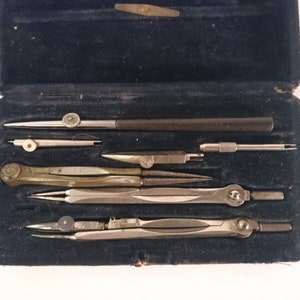 Antique Precision Drafting Compass Tool Set Cca 1930s - Etsy
