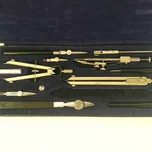 Vintage RICHTER & Co KOPERNIKUS VII Technical Drafting Compass Tool Set ...