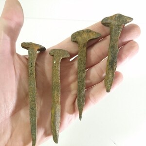 Old Antique Iron Nails, Rustic Vintage Props - Etsy