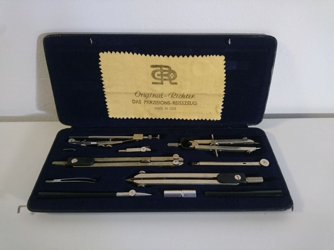 Vintage RICHTER K7 Precision Drafting Compass Tool Kit, Germany - Etsy