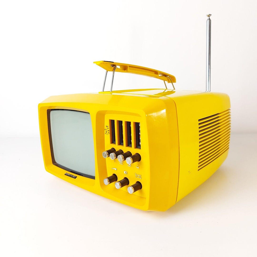 Vintage Mini Telelvision Space Age Design CRT Tv Videoton Mini-vidi ...