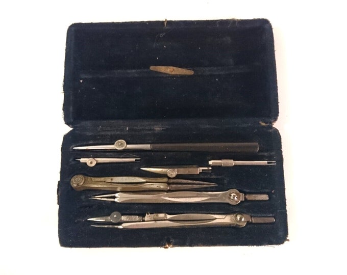 Antique Precision Drafting Compass Tool Set Cca 1930s - Etsy