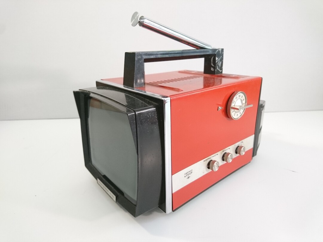 Vintage Soviet Space Age Design Mini TV Retro CRT Television - Etsy