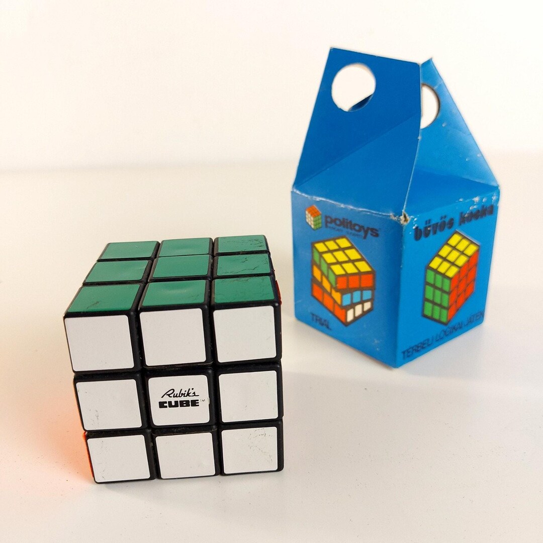 Original Vintage Rubik's Cube in Box Politoys Trial 1980s Hungary ...