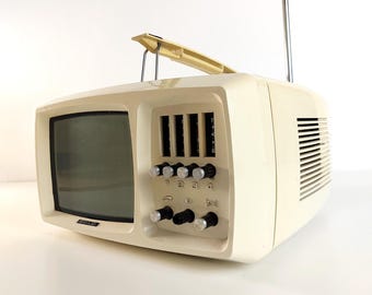 Videoton Mini-vidi Space Age Design Mini CRT Television W/ Stand 1970s ...