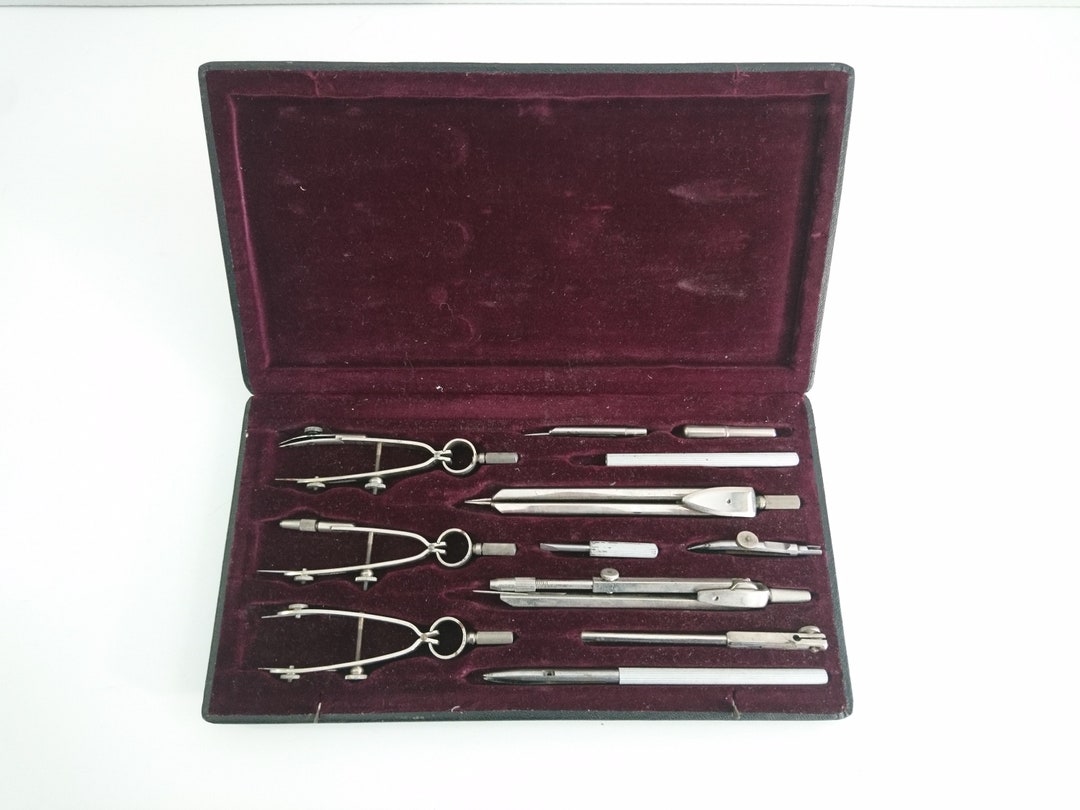KIN 627 Vintage Technical Drafting Compass Tool Set - Etsy