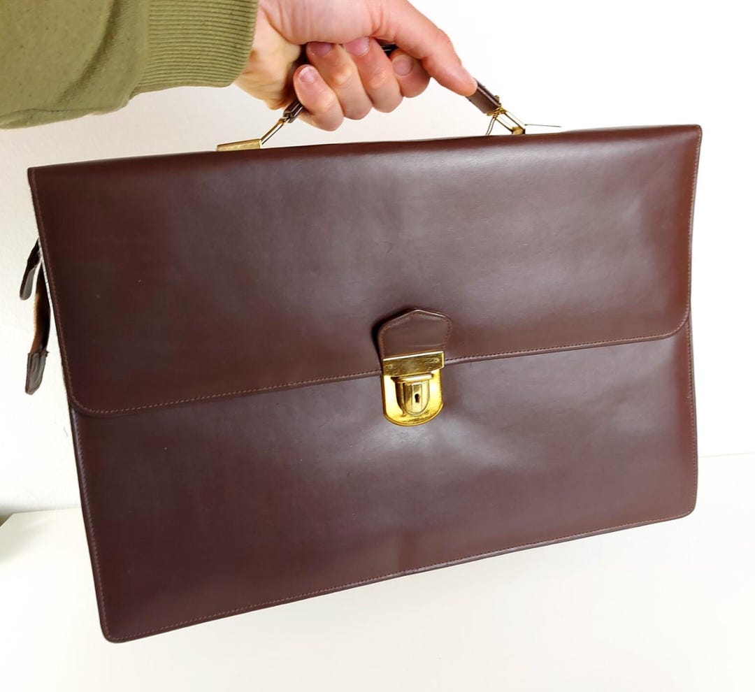 Vintage Briefcase Expanding File Wallet Document Folder Bag 1970s ...