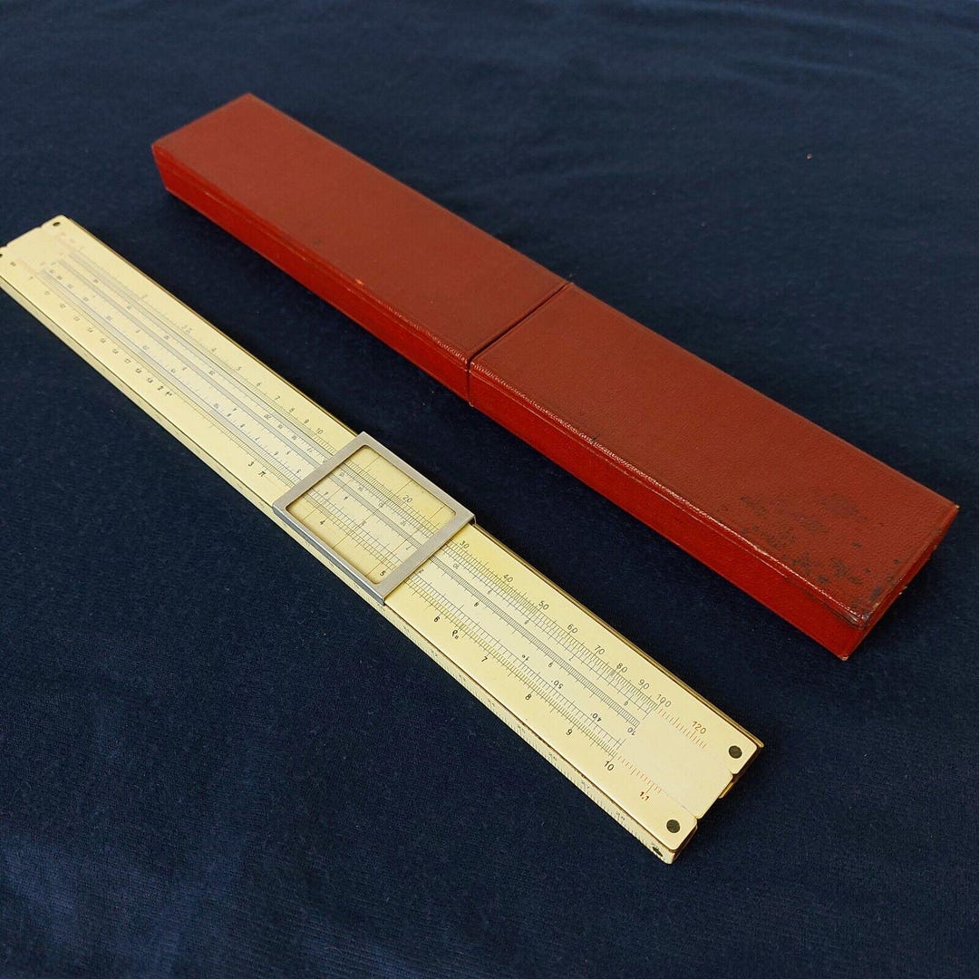 Vintage German Slide Rule Albert Nestler AG No 14 Dr Patent Cca 1930s ...