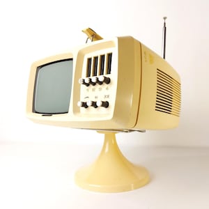Videoton Mini-vidi Space Age Design Tv With Original Stand 1970s - Etsy