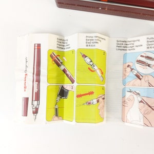 Vintage Technical Drawing Pen Set Rotring Isograph Made in Germany ...