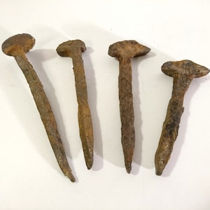 Old Antique Iron Nails, Rustic Vintage Props - Etsy