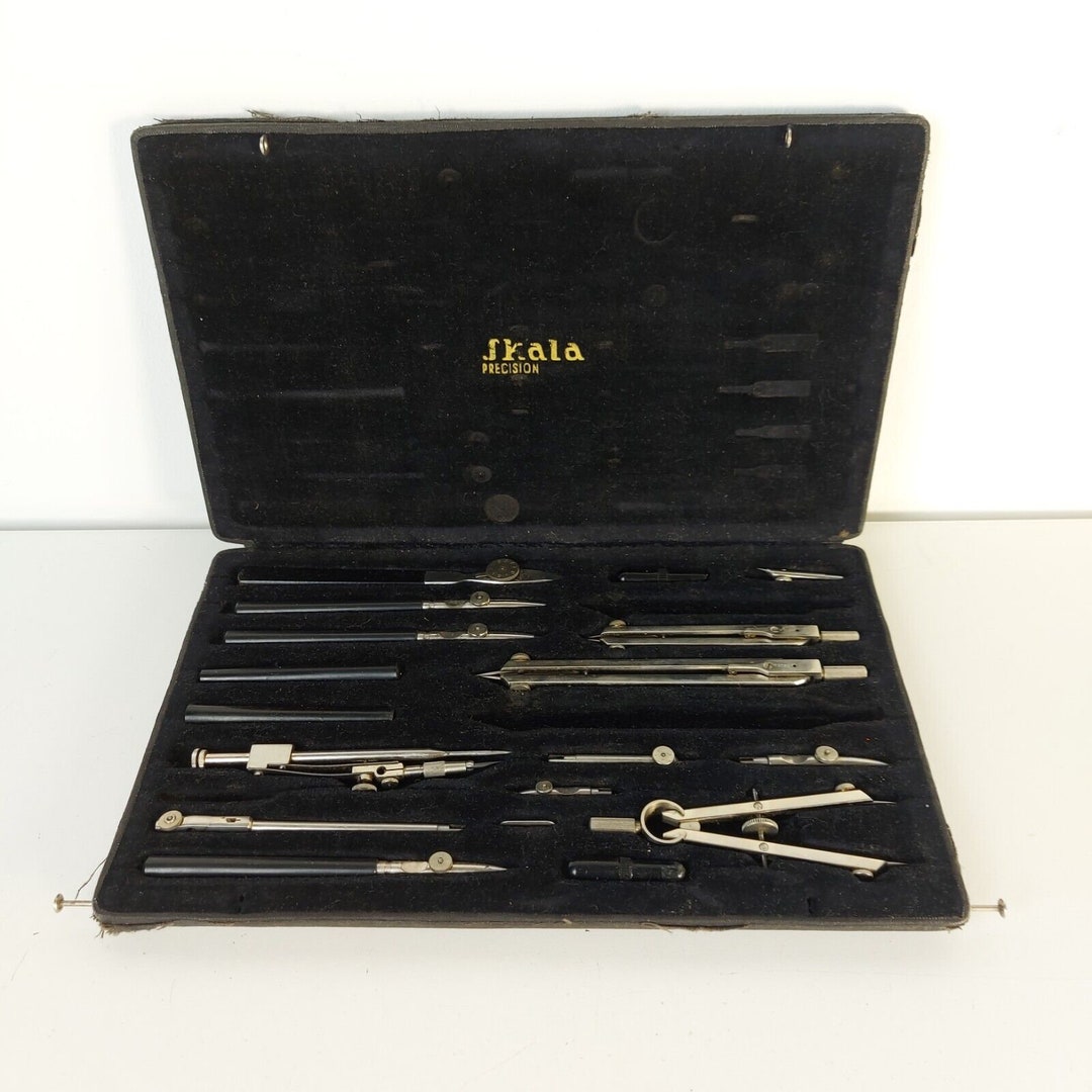 Vintage Technical Drawing Compass Tool Set Skala Precision Cca 1970s ...