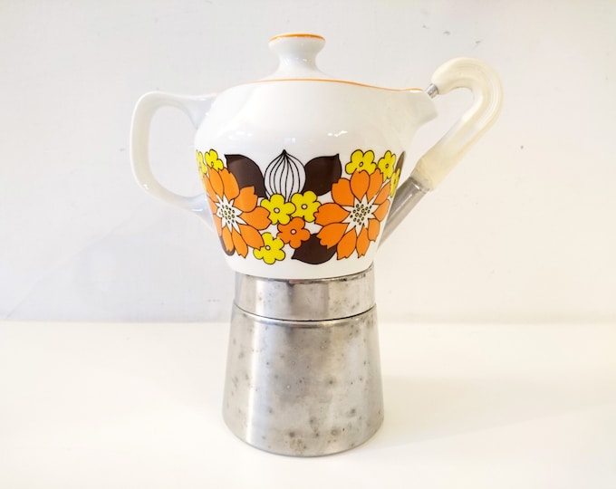 Vintage Hungarian Espresso Coffee Maker, Moka Pot, With Porcelain Spout ...