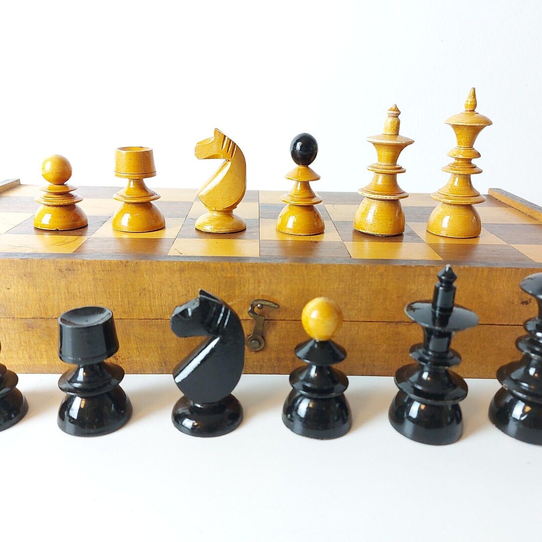 Vintage Hungarian Chess Set Vienna Coffee House 1960s - Etsy
