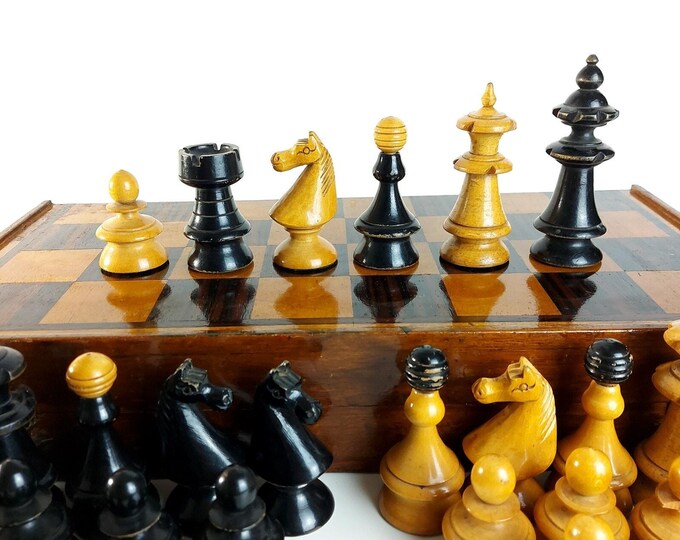 Antique Chess Set Vienna Coffee House Cca 1920s - Large Size - Etsy