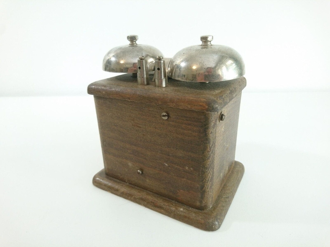Vintage Telephone Electric Bells, Wood Box, Cca 1930s - Etsy