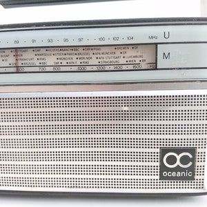 OCEANIC Dorado Rare Vintage German Transistor Radio AM FM Radio 1960s ...