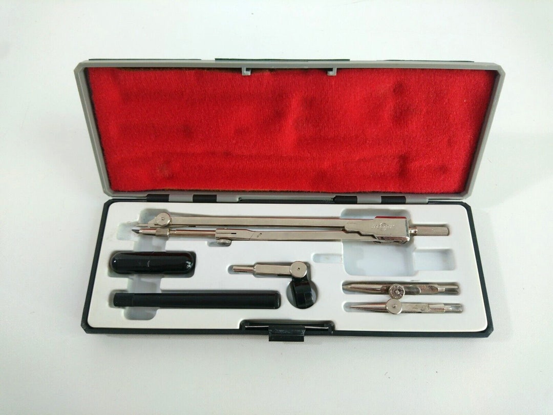Vintage Compass Tool Kit Set for Technical Drafting Made in Hungary ...