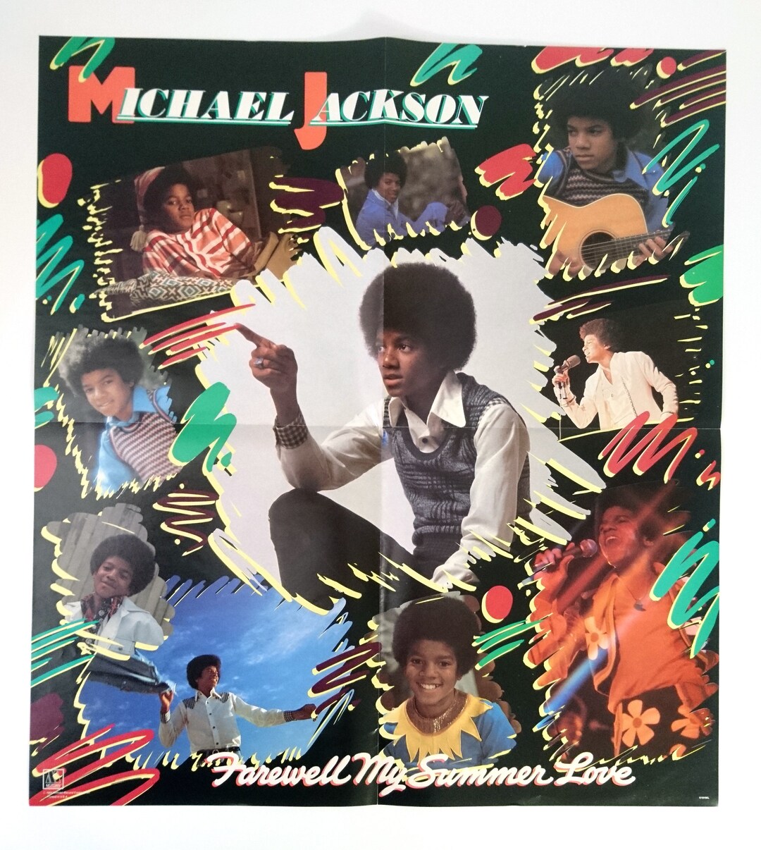 Very Rare Vintage Michael Jackson Poster 1984 - Printed in USA - Motown ...