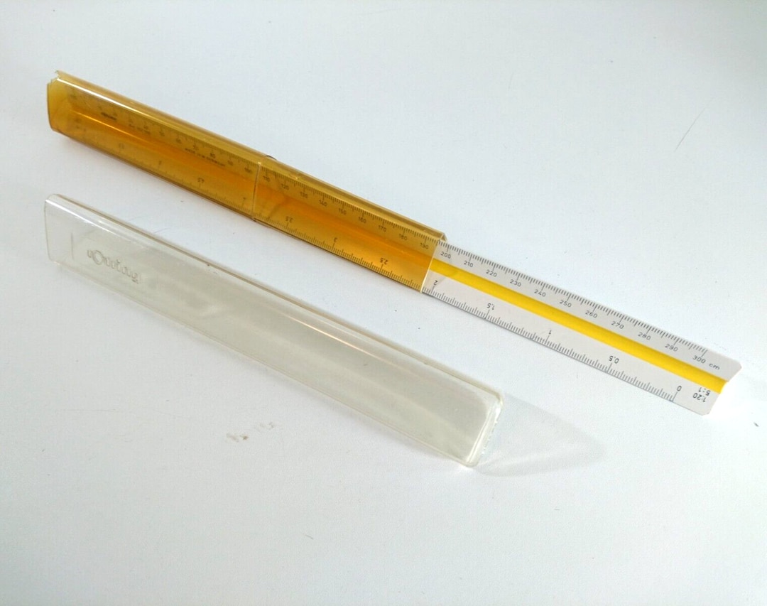 Vintage Rotring Reduction Scale Triangular Ruler - Etsy