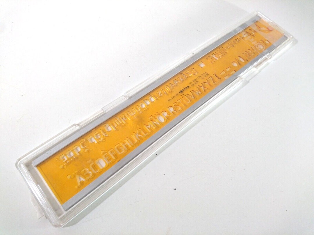 Vintage Rotring Lettering Template Stencil - Germany 1970s - Etsy