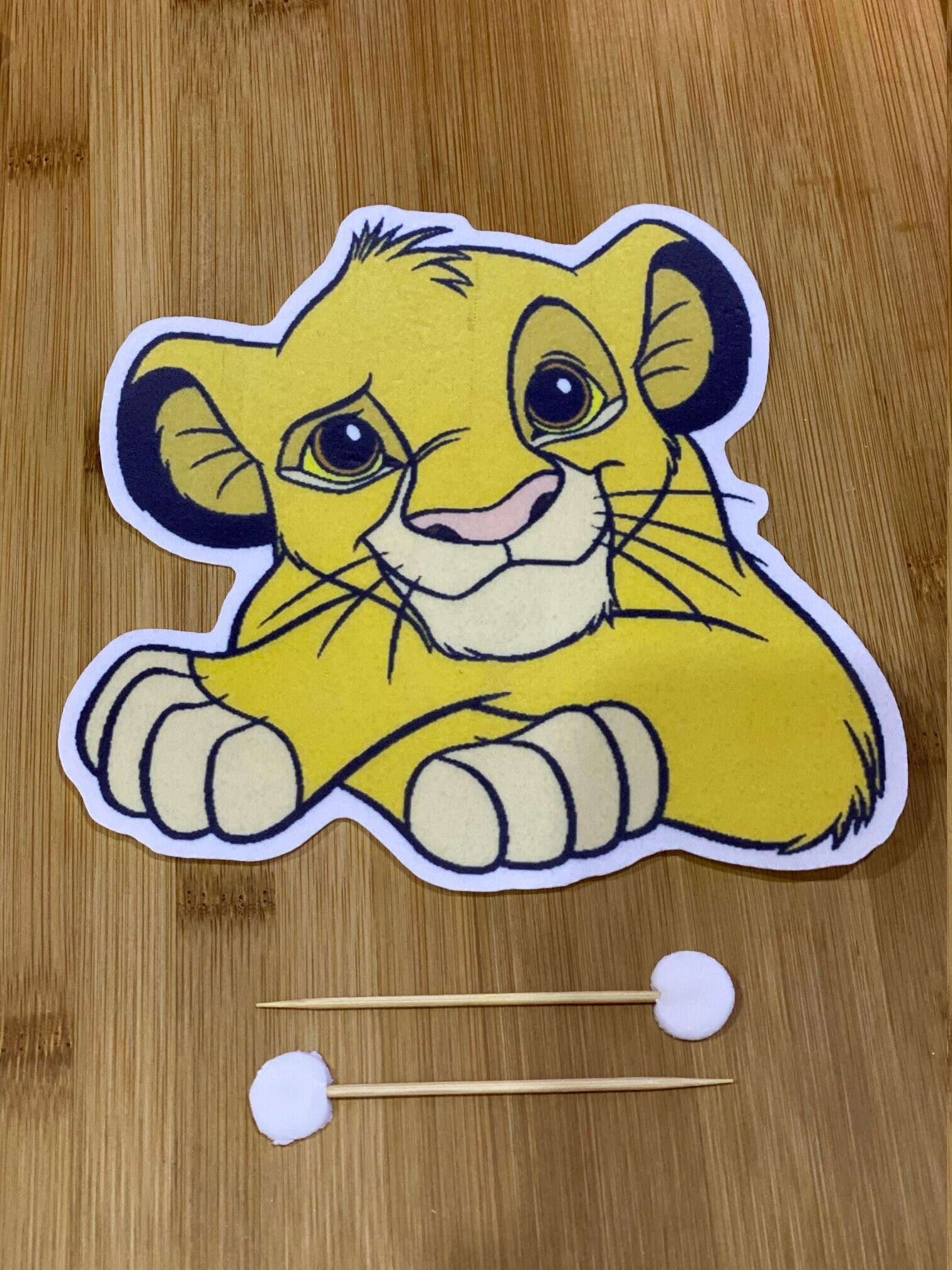 Simba The Lion King Edible Cake Topper | Etsy