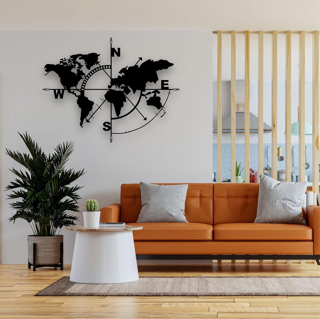 Detailed World Map Design Files (svg/dxf/pdf/eps) - for Laser & Wood ...