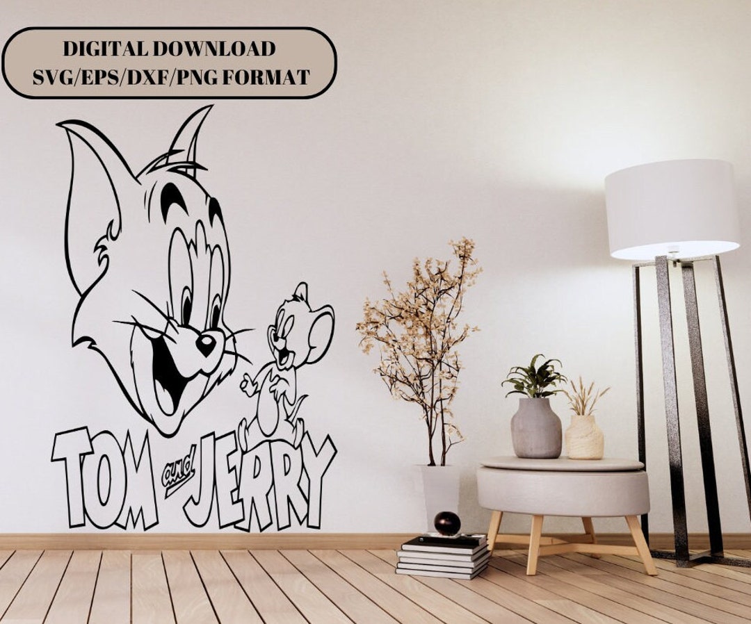 Tom and Jerry Svg/eps/png/dxf Digital Files for Printing and - Etsy UK